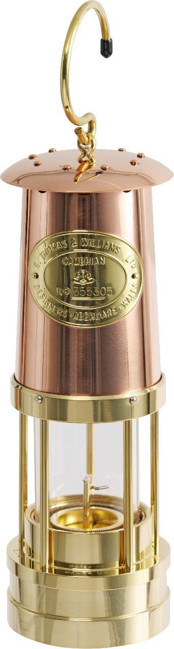 CAMBRIAN Miners' lamp E. Thomas & Williams
