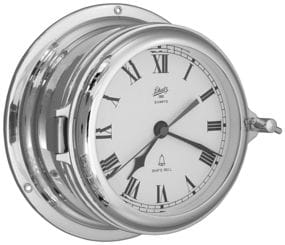 SCHATZ MIDI 453CS Glass quartz clock Roman brass chrome-plat | TOPLICHT
