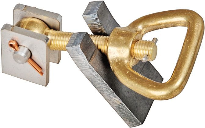 Bow nut latch for welding, brass and steel